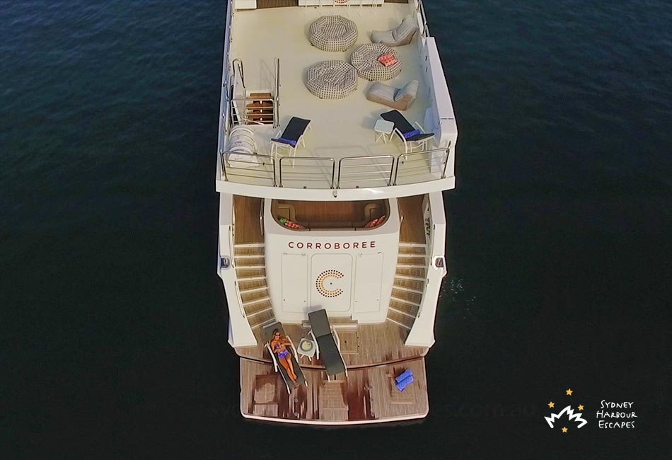 Corroboree Boat Hire - Superyacht Charter - Sydney Harbour