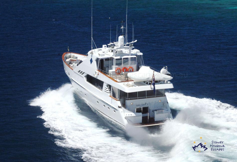 Galaxy I Boat Hire - Luxury Super Yacht Charter - Sydney Harbour